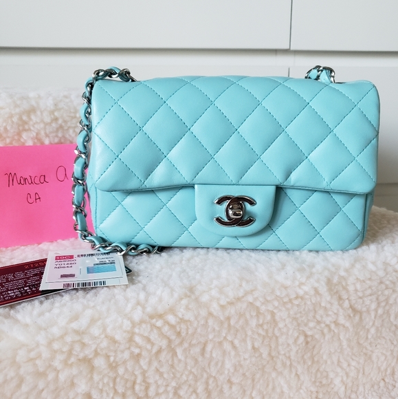CHANEL | Bags | Sold Chanel Mini 9c Tiffany Blue | Poshmark